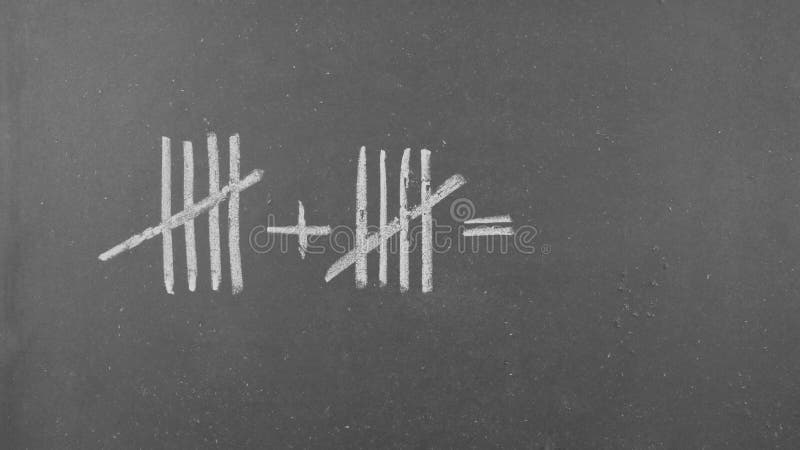 Math Equation on Chalk Board Stock Photo - Image of mathematics ...