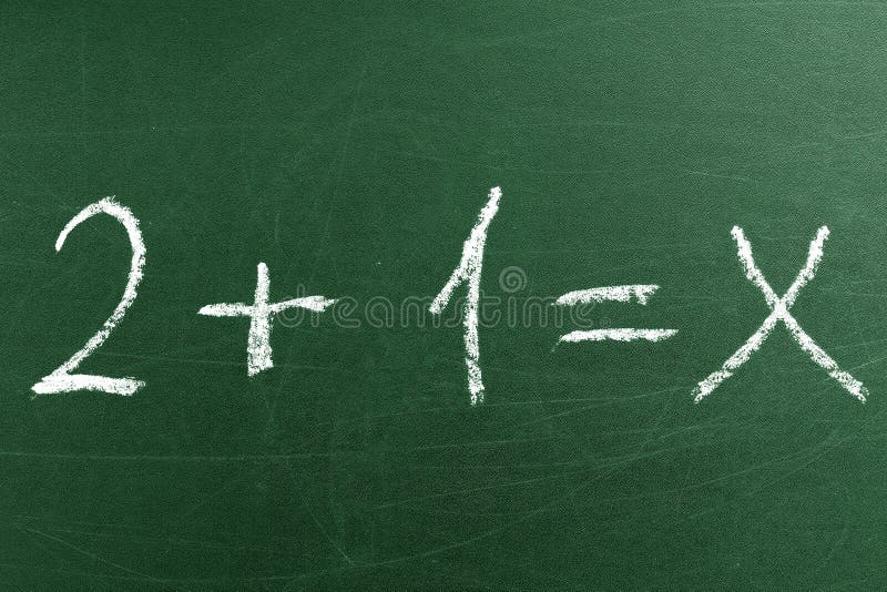 Math Equation for the Elementary School Classes Written on the Green ...