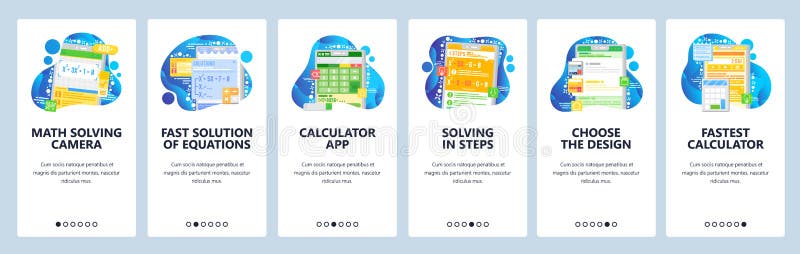 Math Equation Solving Mobile Phone App. Mathematics Formula, Calculator ...