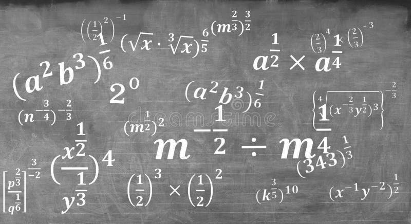 Math Equations on Blackboard Stock Image - Image of concept, parameter ...