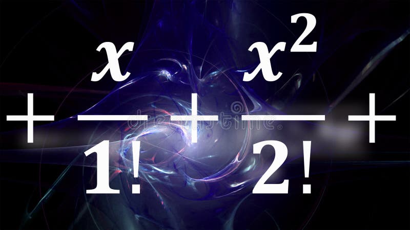 Math Equations Flying and Disappearing in Distance Stock Illustration ...