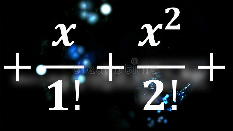 Math Equations Flying and Disappearing in Distance Stock Illustration ...