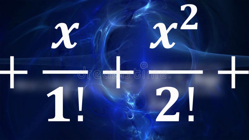 Math Equations Flying and Disappearing in Distance Stock Illustration ...