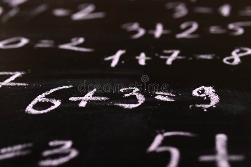 Math examples stock image. Image of number, education - 135129287