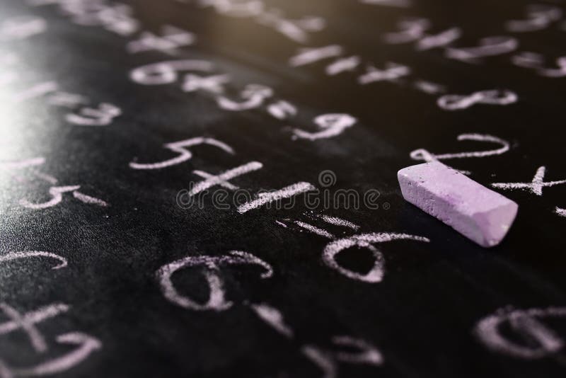 Math Examples, the Inscription - Help Me Stock Photo - Image of ...