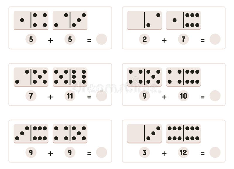 Domino Math Stock Illustrations – 108 Domino Math Stock Illustrations ...
