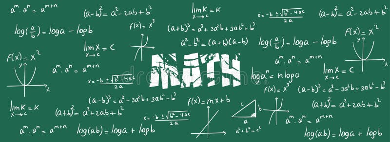 Math Exercises, Formulas and Equations for Calculus, Algebra with Green ...