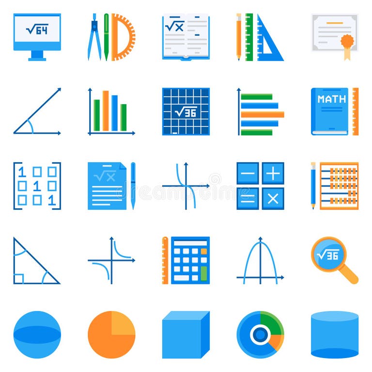 Math Icons Stock Illustrations – 14,240 Math Icons Stock Illustrations ...