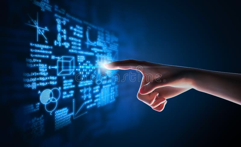 Math Formula Graphic Display Stock Illustration - Illustration of math ...