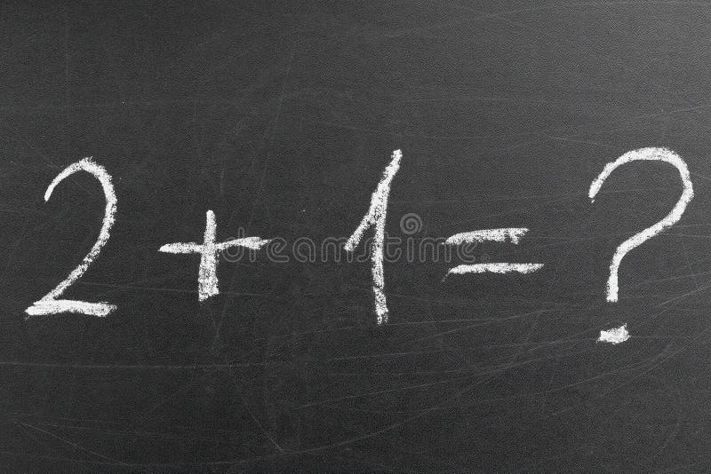 Math Formula Was Handwritten by a Kid in the School on the Blackboard ... Math Formula Was Handwritten by a Kid in the School on the Blackboard ...