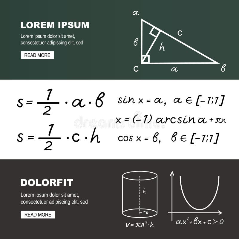 Horizontal Banner Math Stock Illustrations – 509 Horizontal Banner Math ...