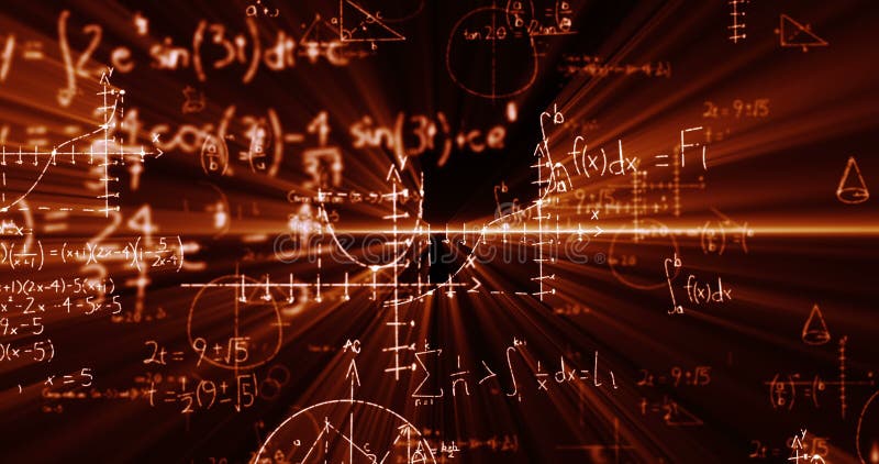 Math Formulas in Motion on Blackboard Stock Footage - Video of dynamics ...