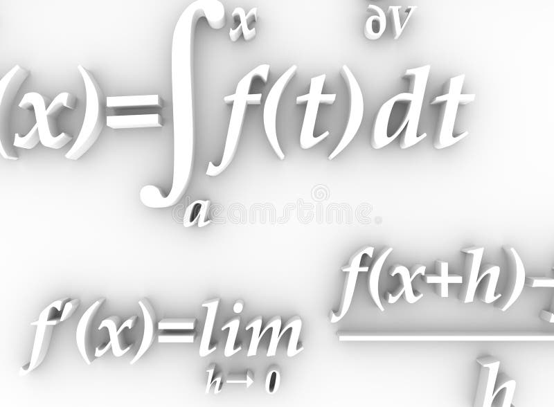 Math Formulas. Education Background Stock Illustration - Illustration ...