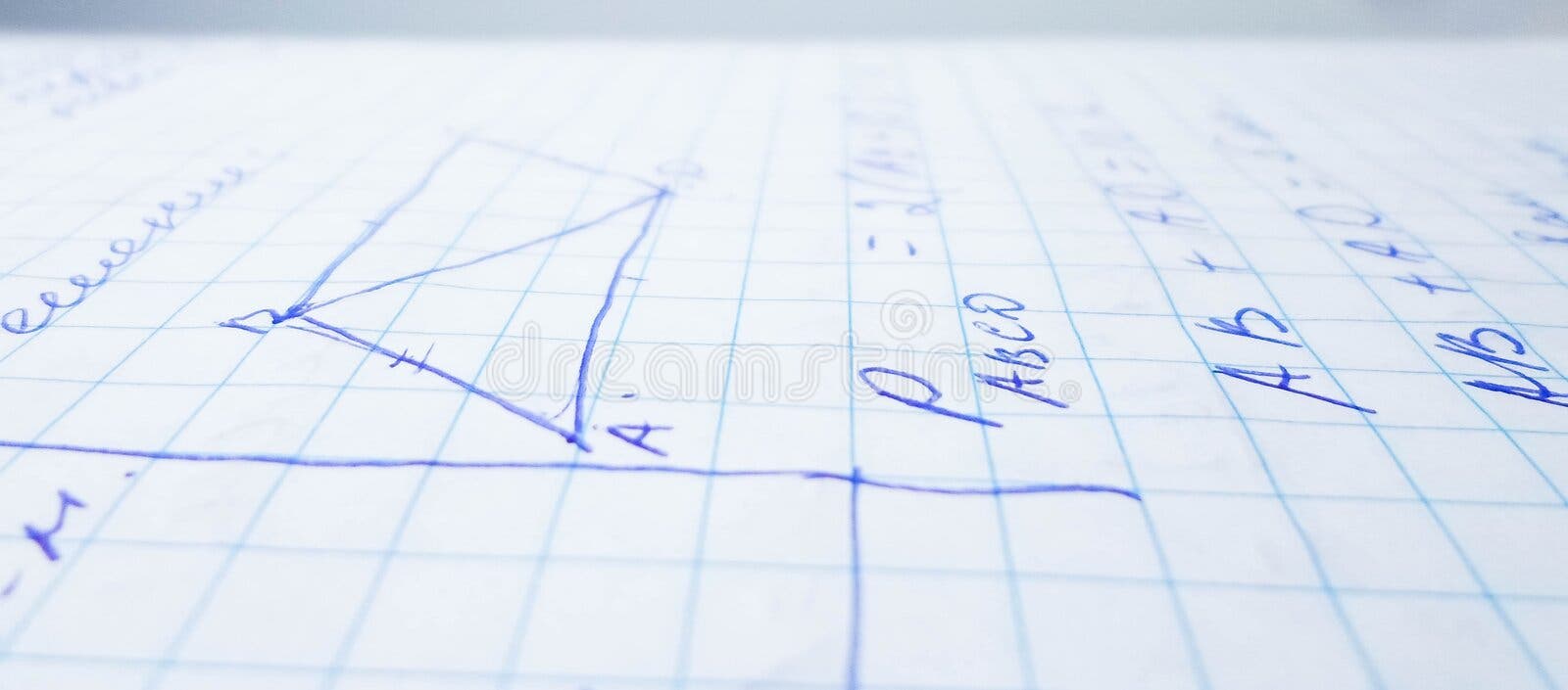 Math Formulas are Written in a Notebook with a Pen. the Solution of ...