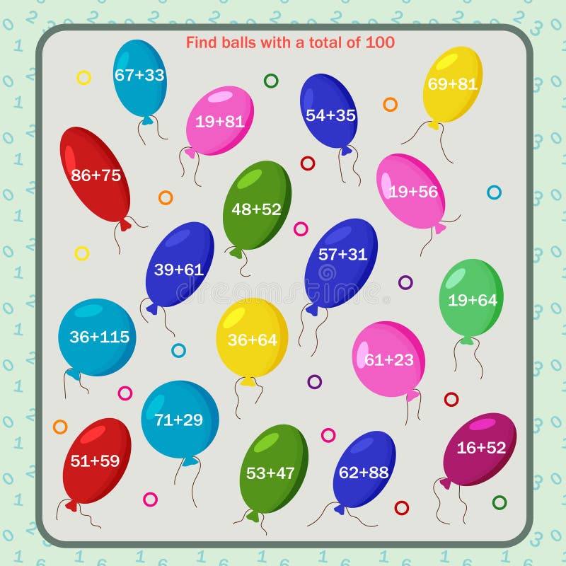 Find all the balls stock vector. Illustration of place - 148614772