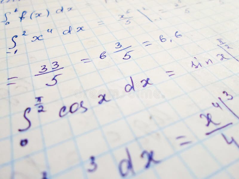 Math Geometry Background with Formulas, Math, Number Equation Stock ...