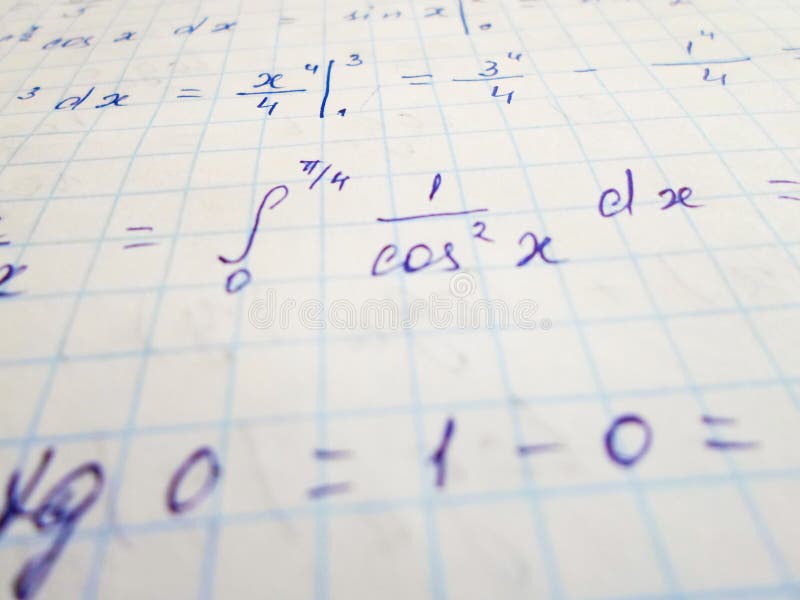 Math Geometry Background with Formulas, Math, Number Equation Stock ...
