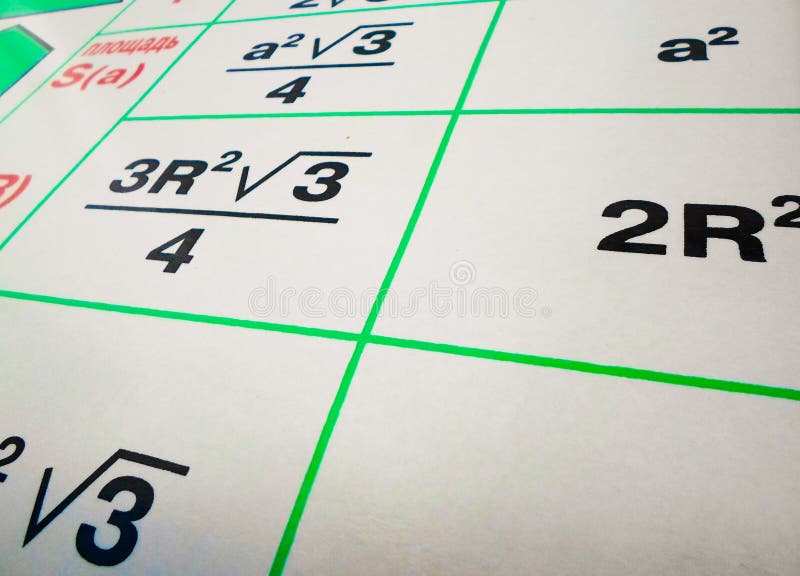 Math Geometry Background with Formulas, Math, Number Equation Stock ...