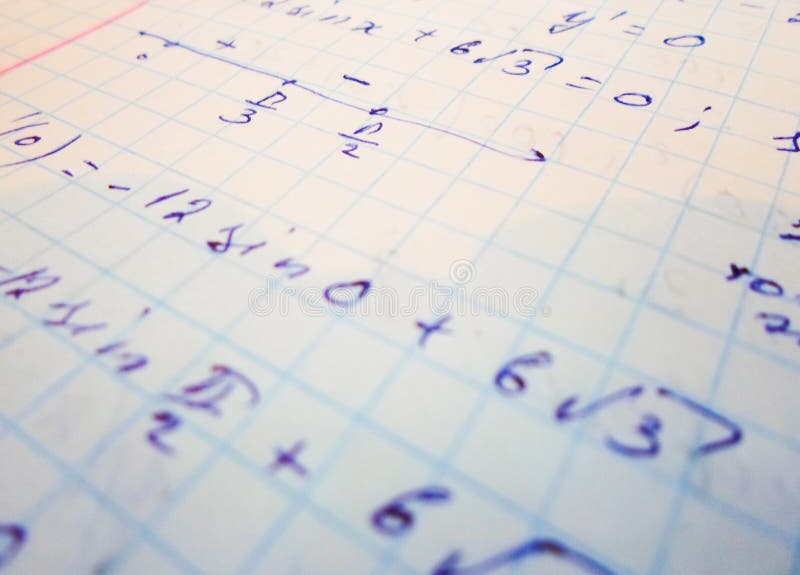 Math Geometry Background with Formulas, Math, Number Equation Stock ...