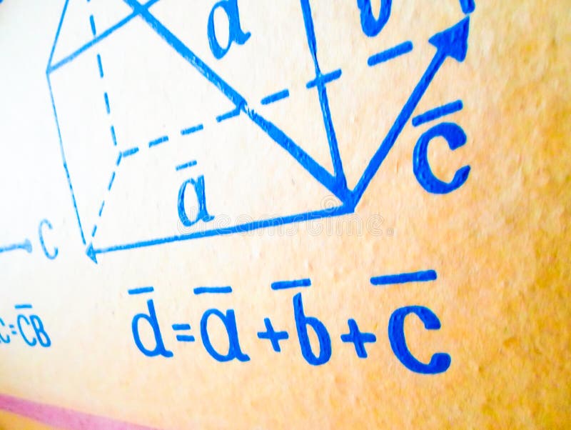 Math Geometry Background with Formulas, Math, Number Equation Stock ...