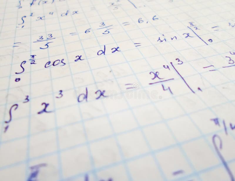 Math Geometry Background with Formulas, Math, Number Equation Stock ...