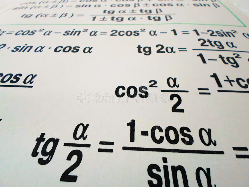 Math Geometry Background with Formulas, Math, Number Equation Stock ...