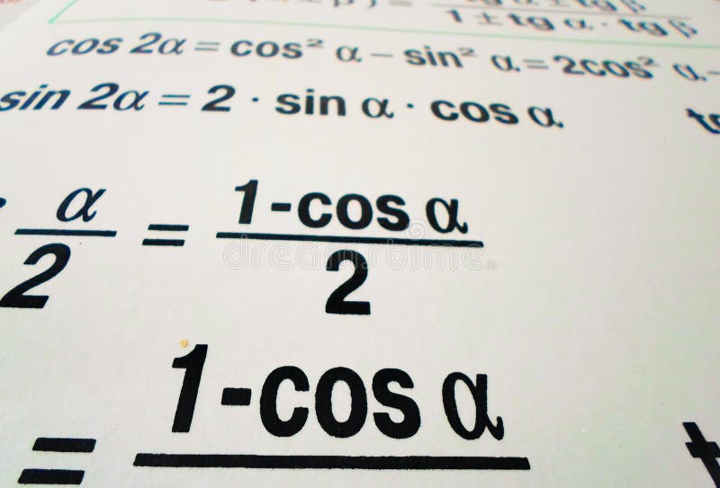 Math Geometry Background with Formulas, Math, Number Equation Stock ...