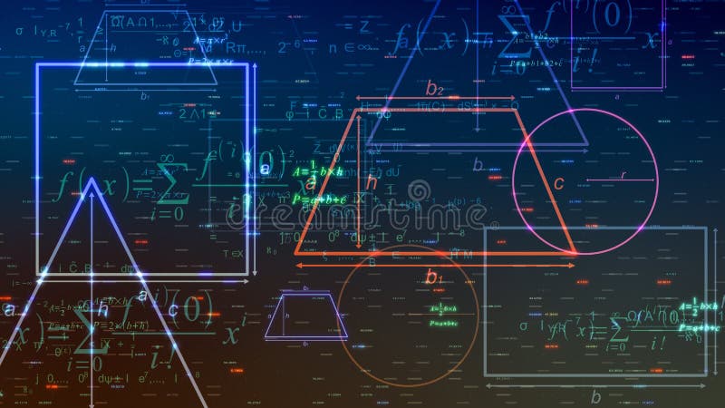 Math and geometry concept stock illustration. Illustration of physics ...