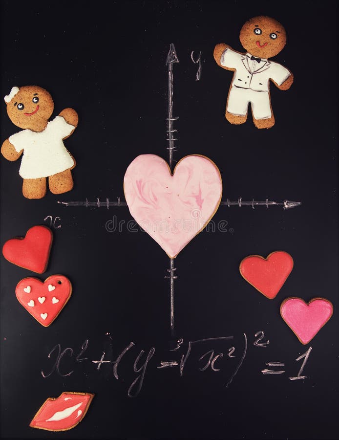 Math, Hearts, Formula of Love Stock Image - Image of happy, biscuit ...