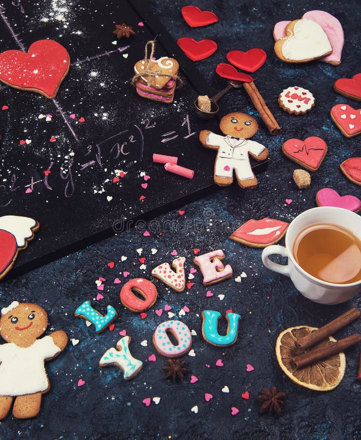 Math, Hearts, Formula of Love Stock Photo - Image of black, celebration ...