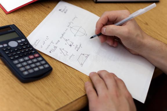 Math Homework stock photo. Image of minus, multiplying - 18454520