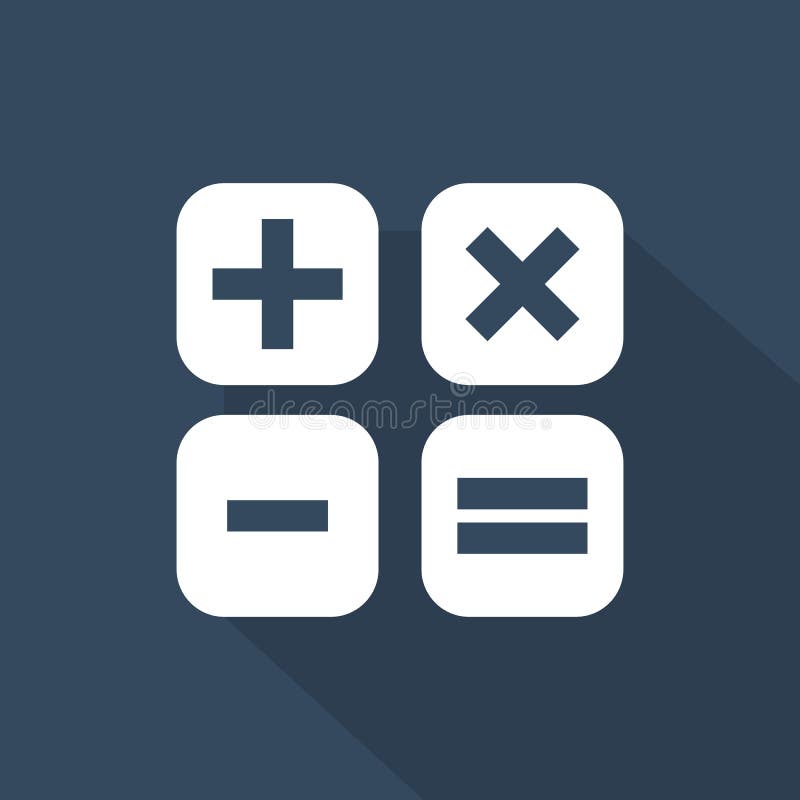 Math Icon, Math Icon Vector. Stock Vector - Illustration of interface ...