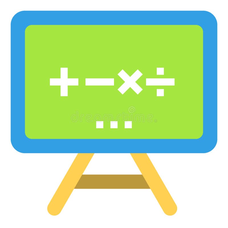 MATH ICON SYMBOL VECTOR stock vector. Illustration of learning - 263171258