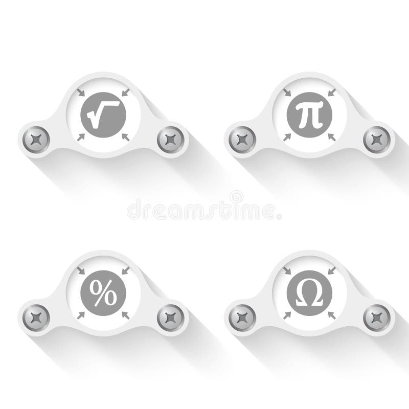 Math icons stock vector. Illustration of direction, character - 50030866