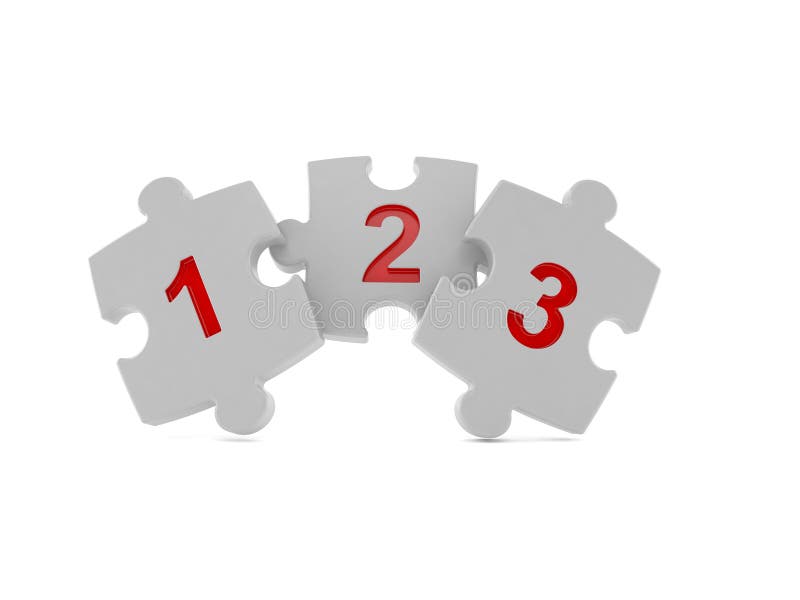 Numbers Jigsaw Puzzle Stock Illustrations – 692 Numbers Jigsaw Puzzle ...