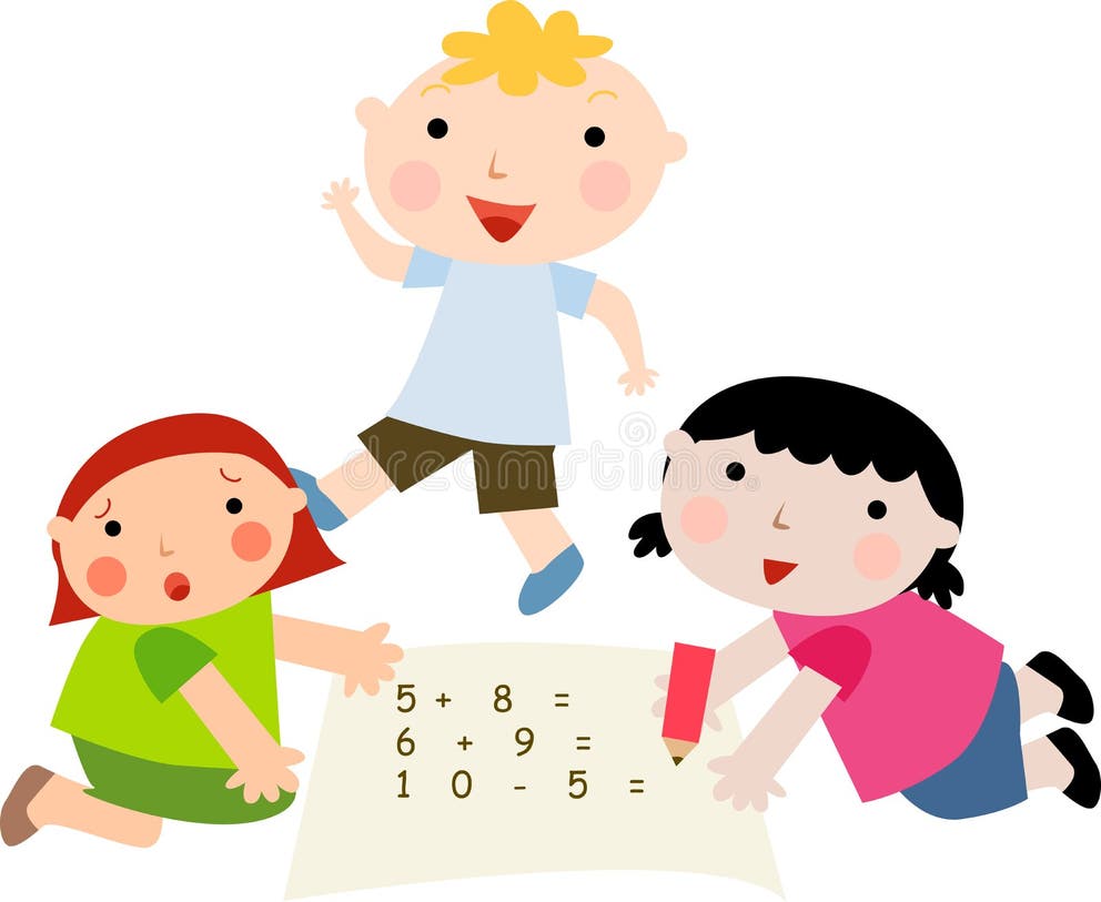Math Girl Boy Stock Illustrations – 1,625 Math Girl Boy Stock ...