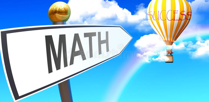 Math leads to success stock illustration. Illustration of business ...