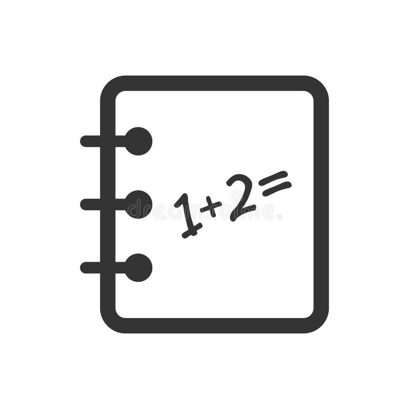 Math learning icon stock vector. Illustration of learning - 184353877