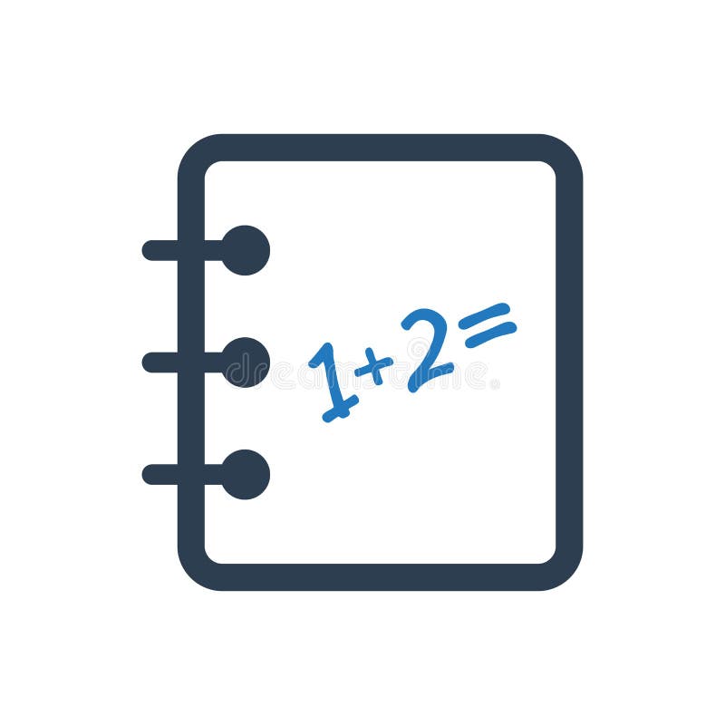 Math learning icon stock vector. Illustration of school - 128916690