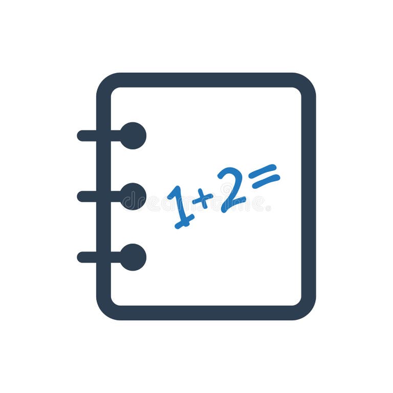 Math learning icon stock vector. Illustration of school - 128916690