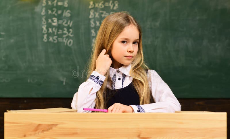 Math Lesson. Small Kid at Math Lesson. Math Lesson for Cute Child. Math ...