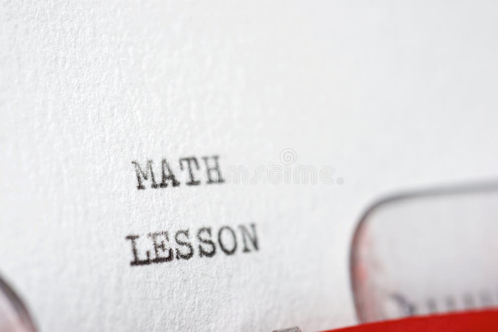 Math lesson text stock photo. Image of page, thinking - 269409104
