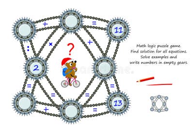 Math Logic Puzzle Smartest Stock Illustrations – 187 Math Logic Puzzle ...