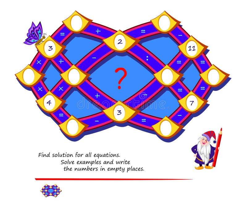 Math Logic Puzzle Game for Smartest. Find Solution for All Equations ...