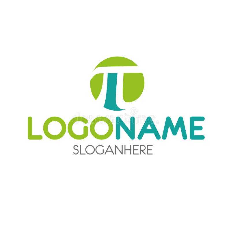 Math Logo Template, Illustration, White Background Stock Vector ...