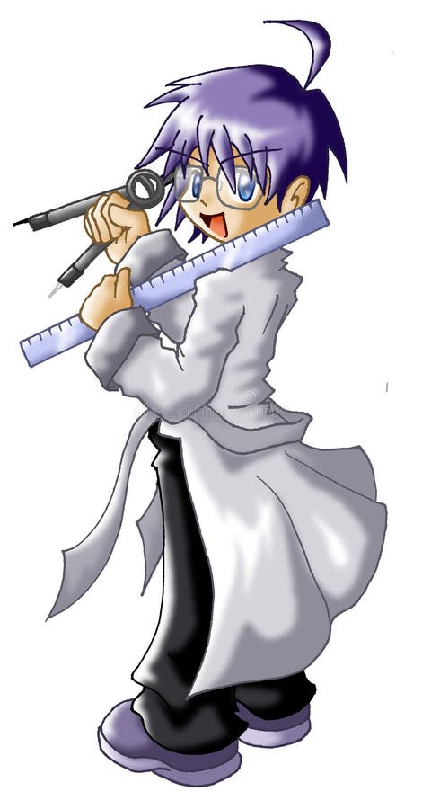 Math Master stock image. Illustration of master, chibi - 78124273