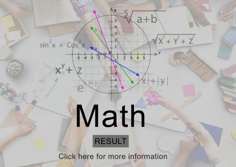 Math Mathematic Education Knowledge School Concept Stock Image - Image ...