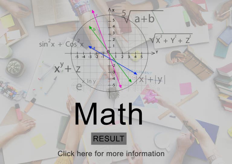 Math Mathematic Education Knowledge School Concept Stock Image - Image ...