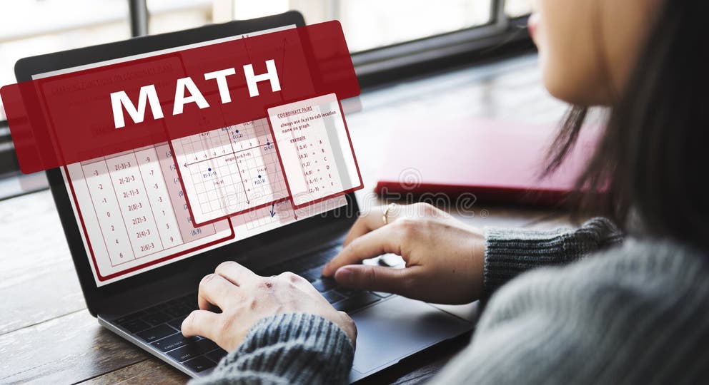 Math Mathematics Calculation Chart Concept Stock Image - Image of ...