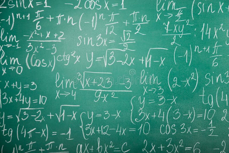 Math Formulas on School Tablet Stock Photo - Image of education ...